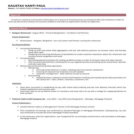 Resume_Kaustav Kanti Paul | PDF