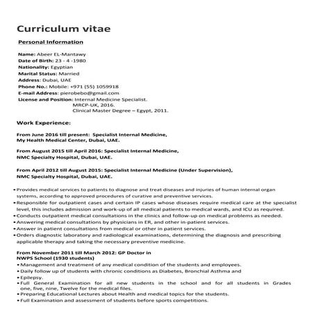 2016 Cv_ Abeer | PDF