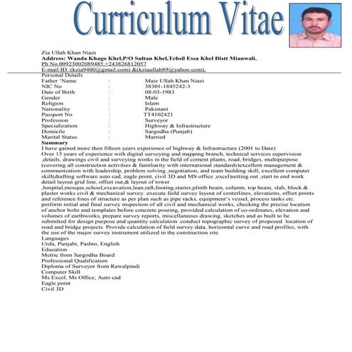 Zia Ullah Khan 2 new | DOC