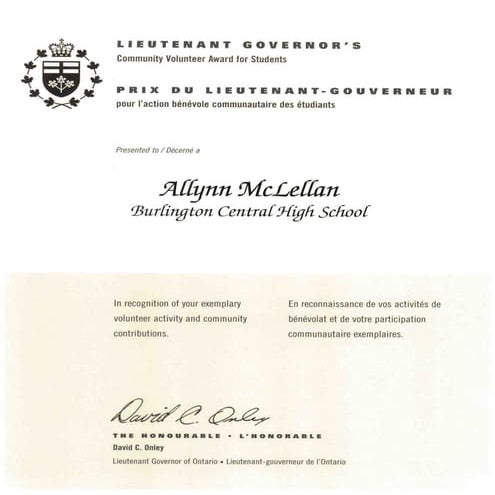 Community Volunteer Award | PDF