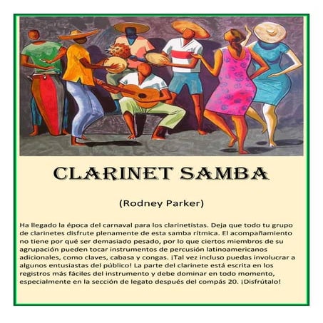 Clarinet Samba - Rodney Parker - Set of Clarinets | PDF