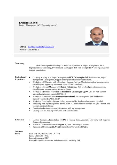 Rajesh_Profile | DOCX | Databases | Computer Software and Applications