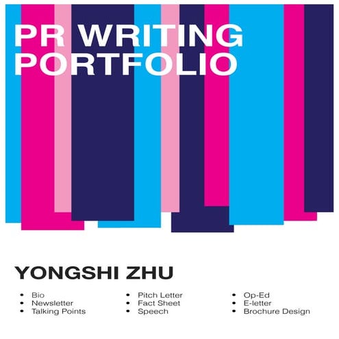 Yongshi Zhu_PR Writing_Portfolio | PDF