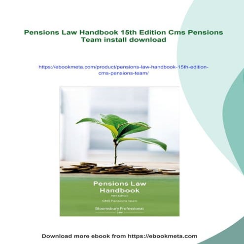 Pensions Law Handbook 15th Edition Cms Pensions Team | PDF
