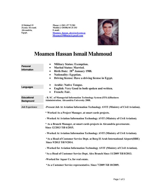 Mostafa Abdo New CV | PDF