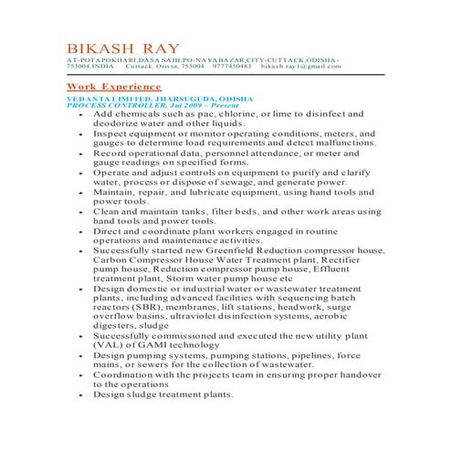 Eric's resume | DOC