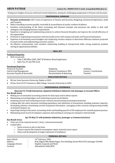 Resume -Bharath EN | DOC