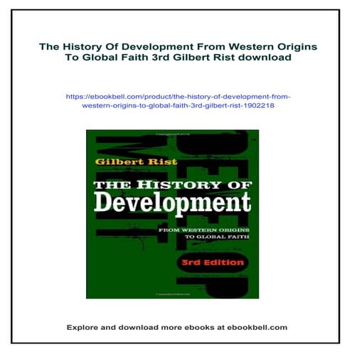 The History Of Development From Western Origins To Global Faith 3rd ...
