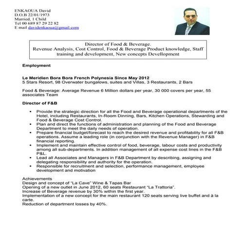 JEAN LUC LABAT Resume 2016 | PDF