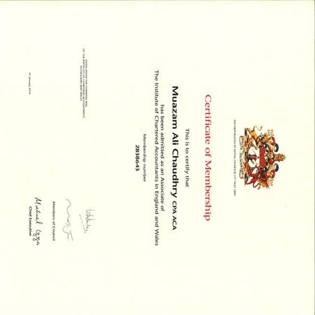 ICAEW-Membership Certificate | PDF