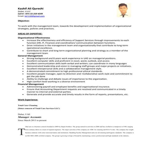 Kashif Ali Qureshi CV | PDF