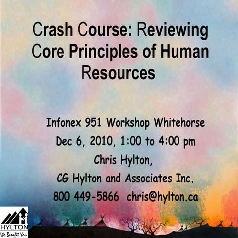 Hr Crash Course Ppt