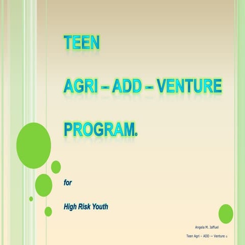 LE Program - AGRI - Venture final published | PDF