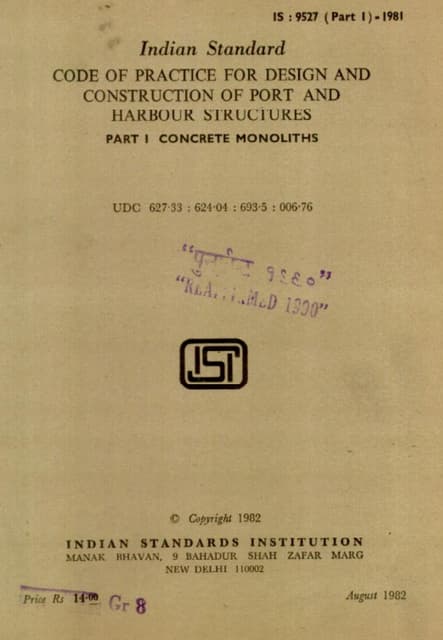 Design and Construction of Jetties | PDF