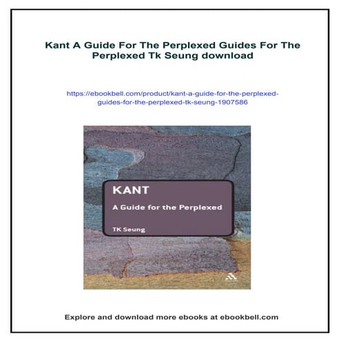 Kant A Guide For The Perplexed Guides For The Perplexed Tk Seung | PDF
