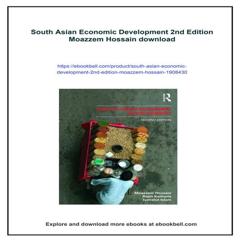 South Asian Economic Development 2nd Edition Moazzem Hossain | PDF