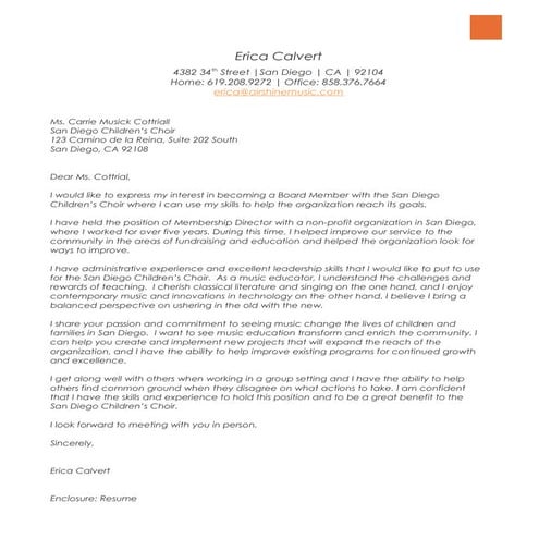 Erica Calvert Resume | DOC