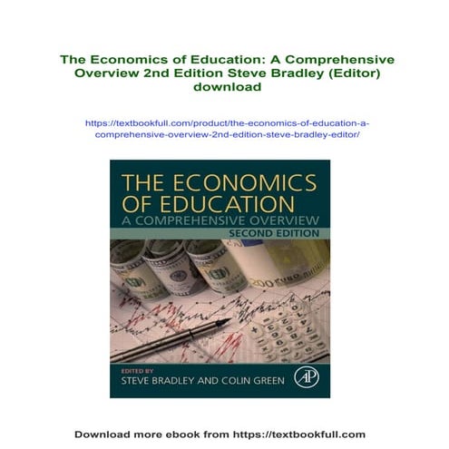 The Economics of Education: A Comprehensive Overview 2nd Edition Steve ...