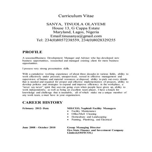 Tinu Sanya CV v2 (3) (1) | PDF