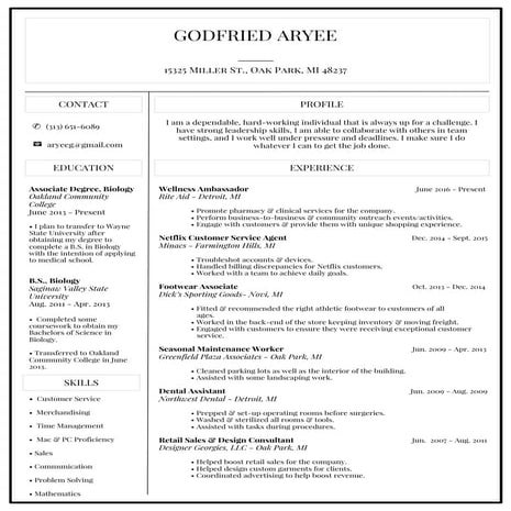 Godfried Aryee Resume | PDF