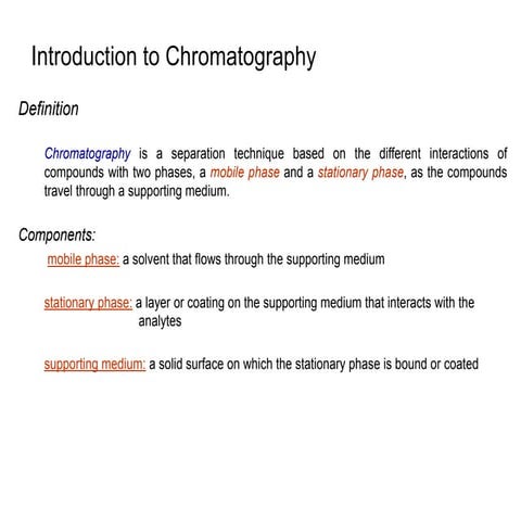 Chromatography parameters | PPTX