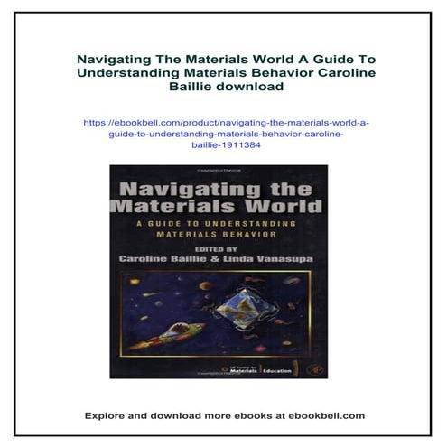Navigating The Materials World A Guide To Understanding Materials ...