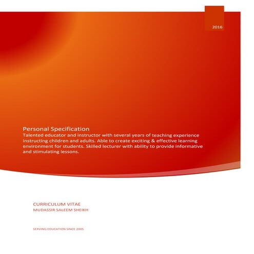 SABA ASHFAQ (CV) | DOC