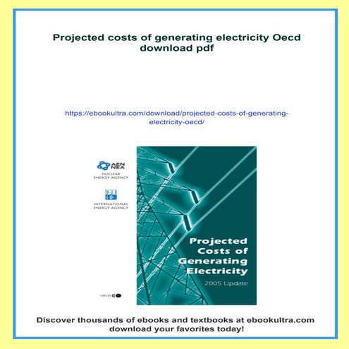 Projected costs of generating electricity Oecd | PDF