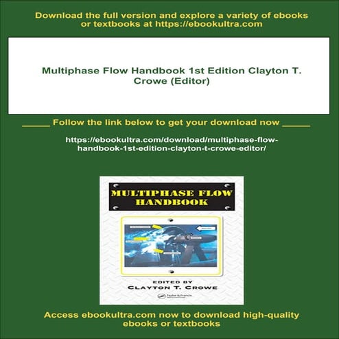 Multiphase Flow Handbook 1st Edition Clayton T. Crowe (Editor) | PDF