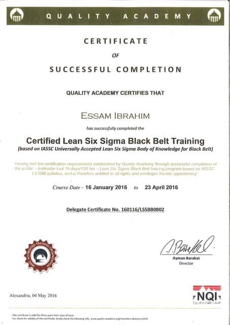 ABB - OPEX Certificate | PDF