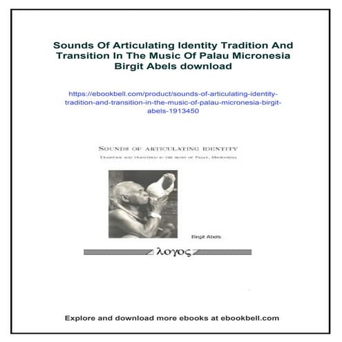 Sounds Of Articulating Identity Tradition And Transition In The Music ...