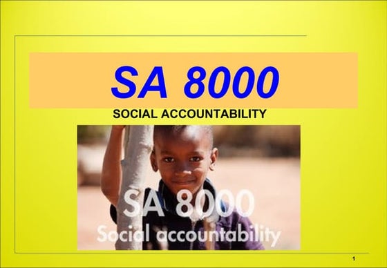 SA - 8000 | PPT