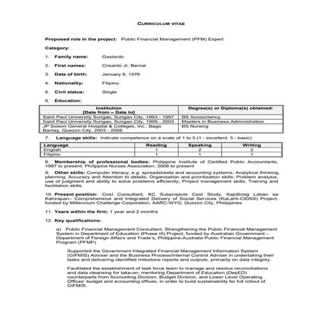 Palmbach Michael CV, May 2016 | DOC