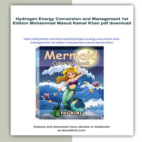 Hydrogen Energy Conversion and Management 1st Edition Mohammad Masud ...