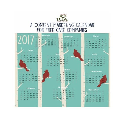 Content Calendar for Tree Care Companies | PDF