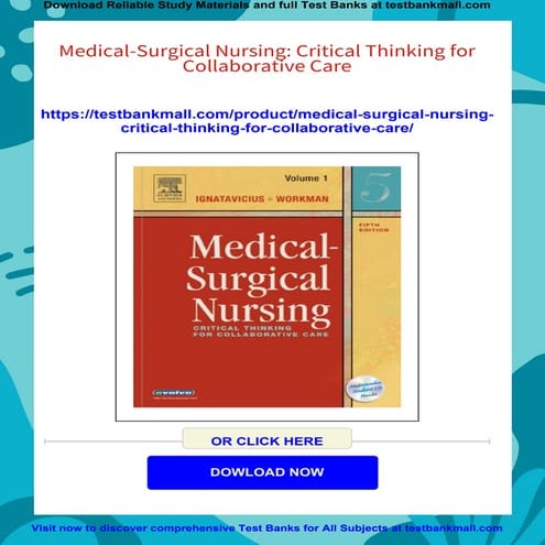Medical-Surgical Nursing: Critical Thinking for Collaborative Care | PDF