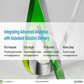 Integrating Advanced Analytics with Autodesk Solutions | PPTX