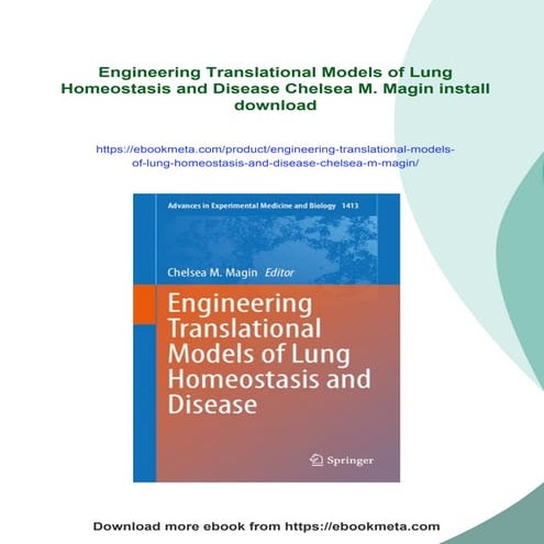 Engineering Translational Models of Lung Homeostasis and Disease ...
