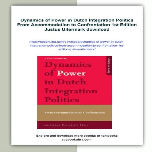 Dynamics of Power in Dutch Integration Politics From Accommodation to ...