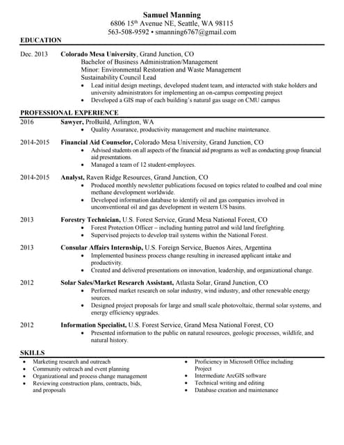 Elgar_Douglas_Resume2016 | PDF