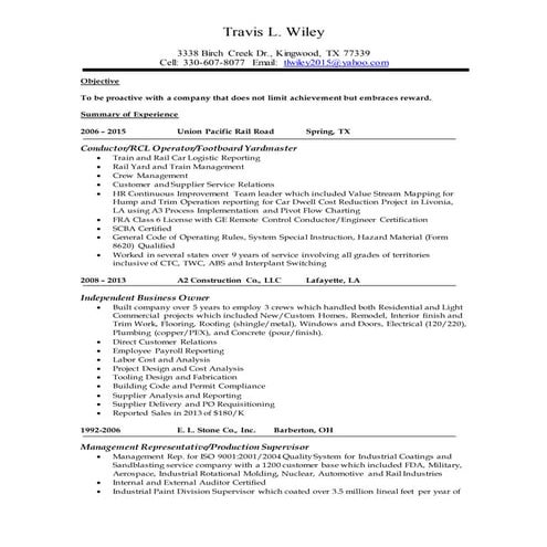 Travis Resume 2 | PDF