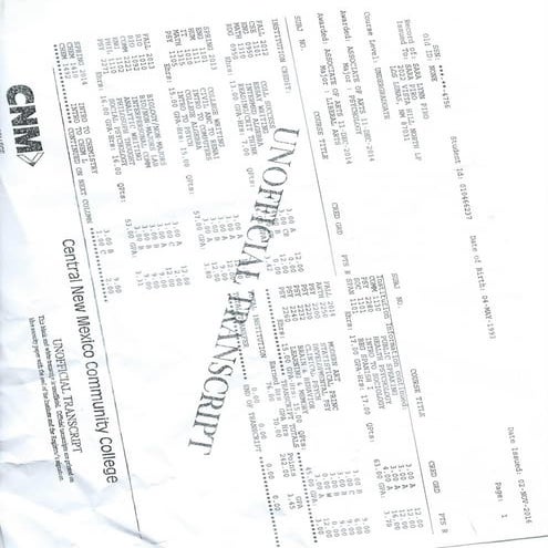 CNM Transcripts | PDF