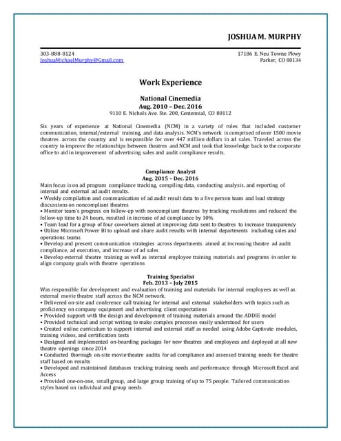 Updated Matthew Farb Resume | PDF