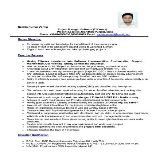 Sachin New CV | DOCX
