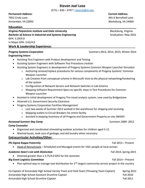 2016 Resume | PDF