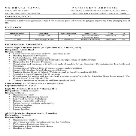 Resume1 | DOCX