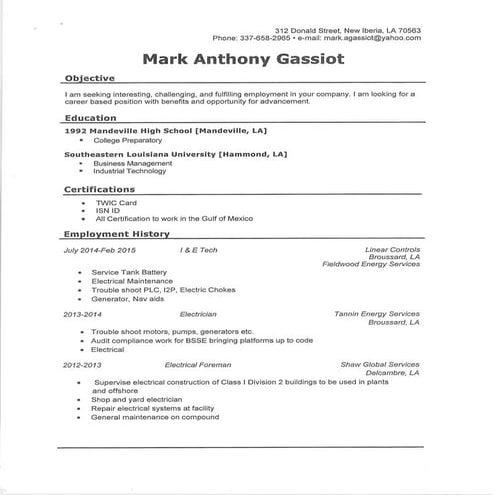 Marks Resume | PDF