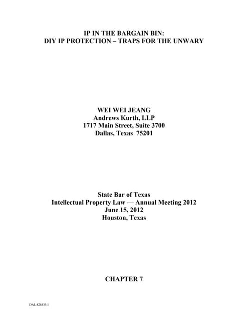 Writing Sample: Memo on International Property Law | PDF