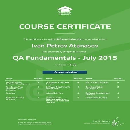 certificate_QA_Course | PDF