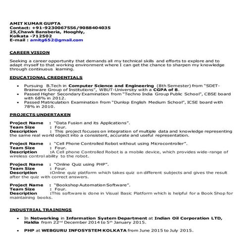 Amit_Resume | DOCX